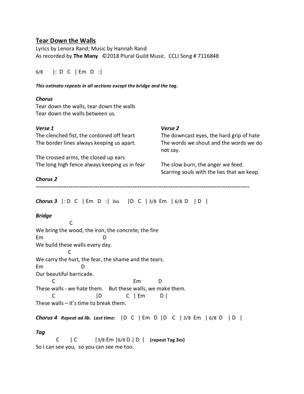 tearing down walls scripture